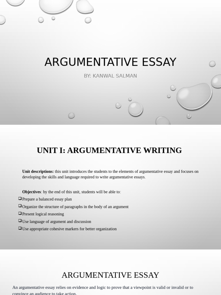 Argumentative Essay Writing Guide | PDF | Essays | Argument