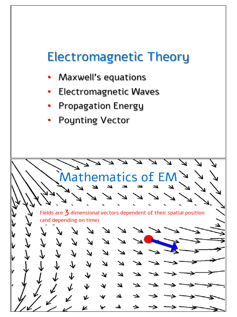Unit 1 - Emt | PDF | Maxwell's Equations | Flux