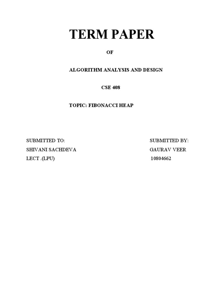 Term Paper | PDF | Mathematical Concepts | Computer Programming