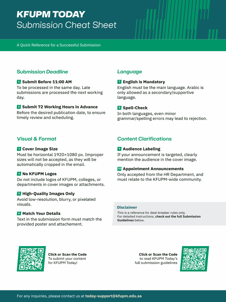 Submission Cheat Sheet V1.0 | PDF