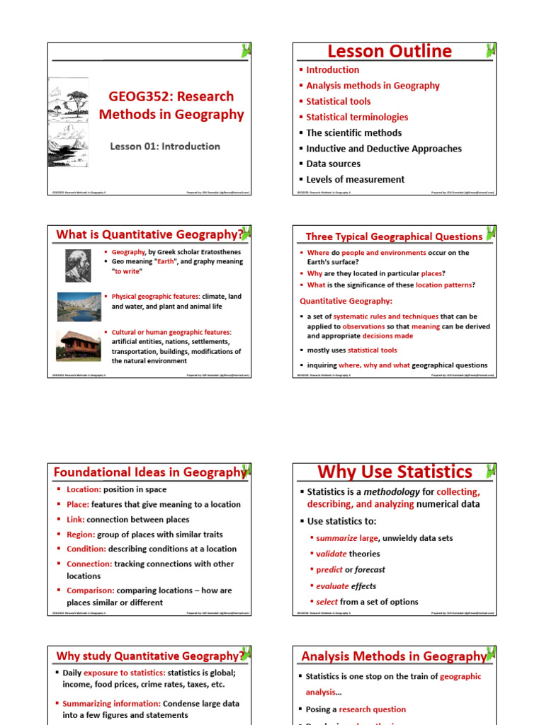 Lesson01 Introduction | PDF | Statistics | Level Of Measurement