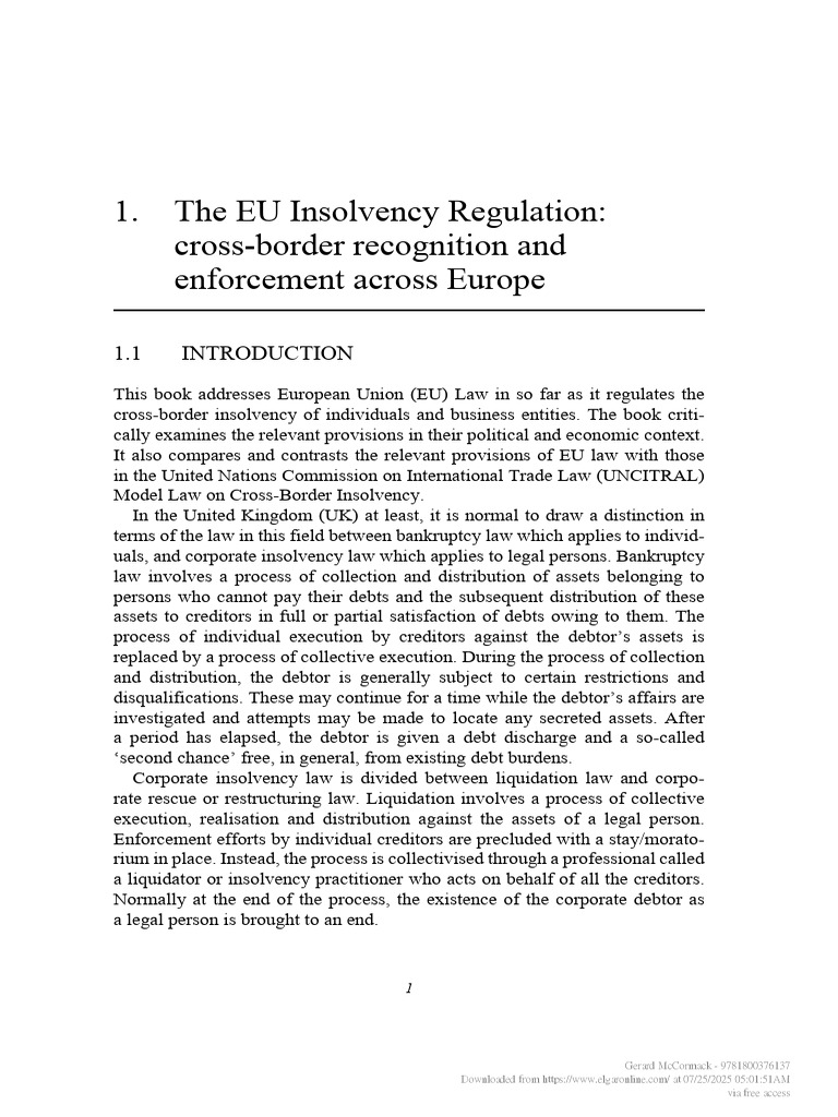Book Part 9781800376137 5 | PDF | Bankruptcy | Insolvency