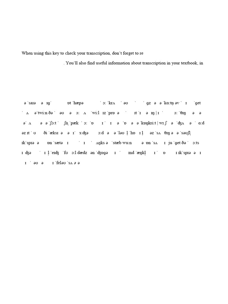 Key Transcription X9 | PDF