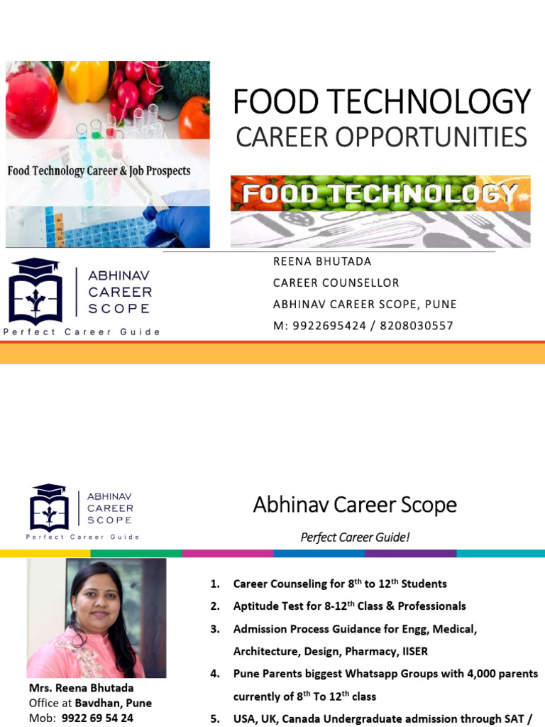 Food Technology Career Insights | PDF | Food Science