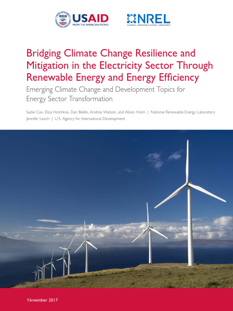 Bridging Climate Change Resilience and Mitigation in The Electricity ...