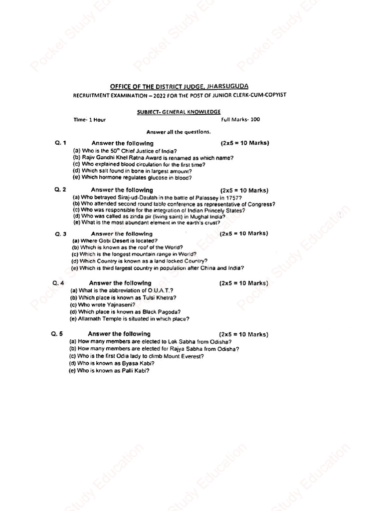 10 District Court GS Question - Watermark | PDF