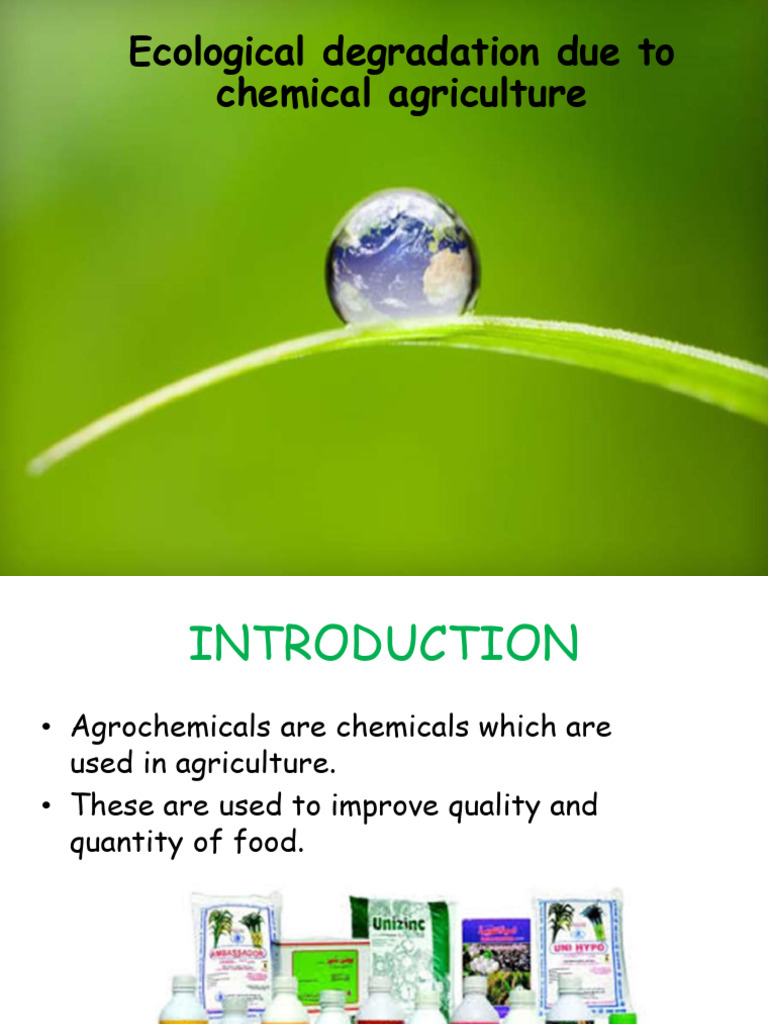 Chapter # 6 - Ecological Degradation Due To Chemical Agriculture | PDF ...