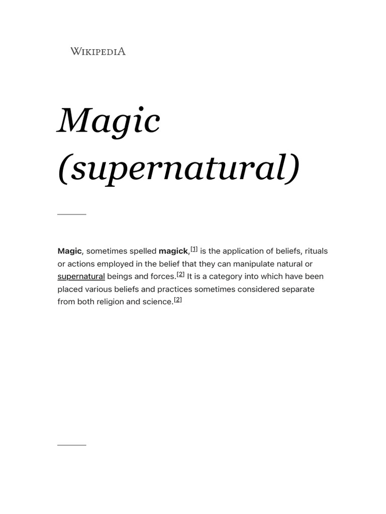 Understanding Magic and Its Practices | PDF | Witchcraft | Ancient ...