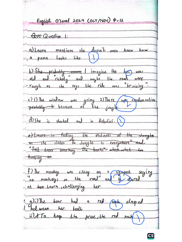 OctNov Past Paper Comprehension | PDF