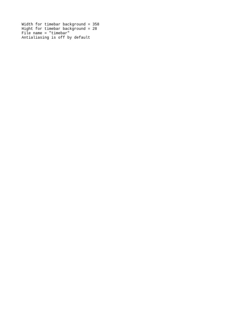 Custom Time Bar Info | PDF