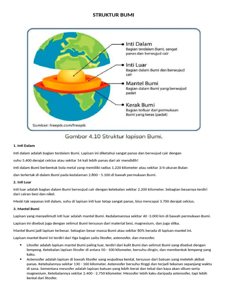 Struktur dan Lapisan Bumi | PDF