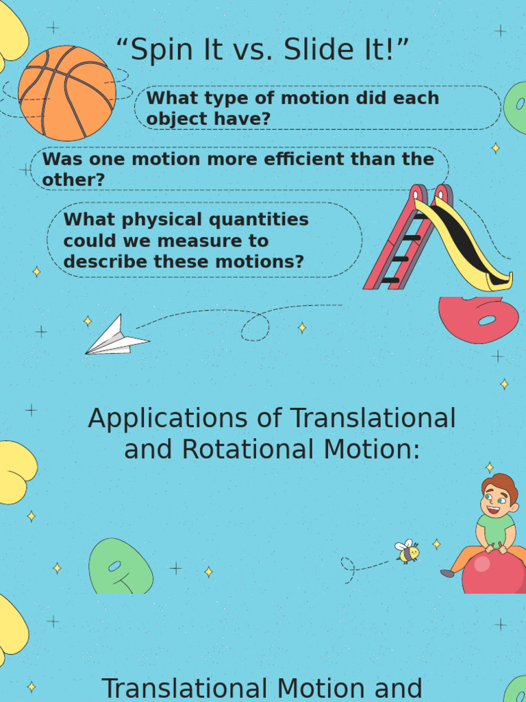 Translational vs. Rotational Motion Analysis | PDF | Rotation Around A ...