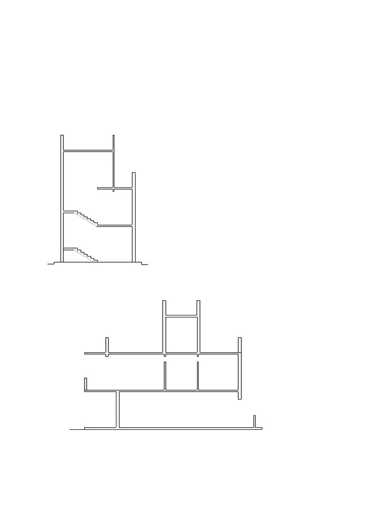 Olpad Plans and Sections Only Walls-Model 1 | PDF