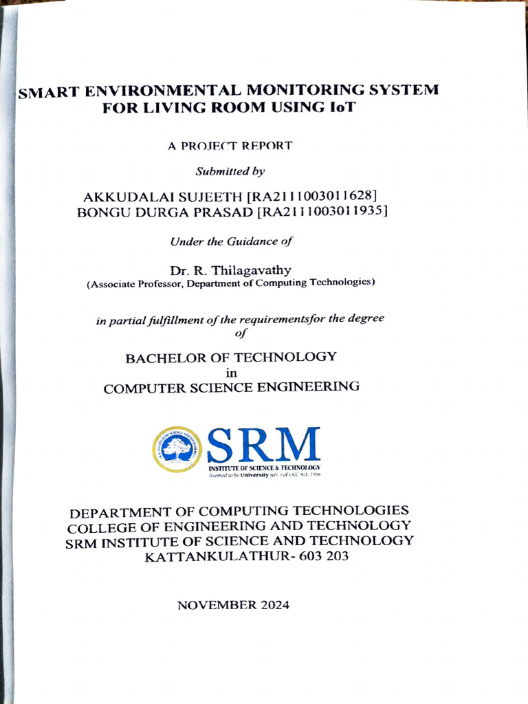 Project Report (Scanned Copy) | PDF