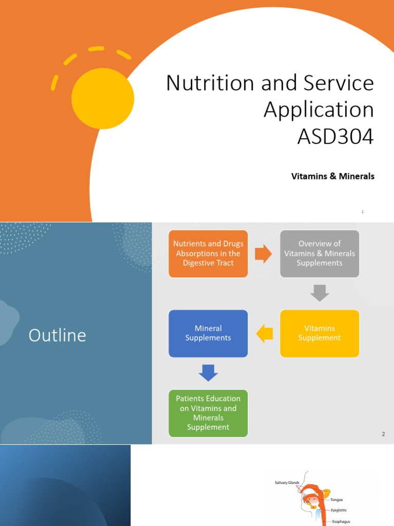Lecture 7 - Vitamin & Mineral Supplement | PDF | Vitamin | Dietary Supplements