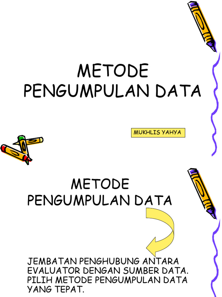 Metode Pengumpulan Data Evaluasi | PDF