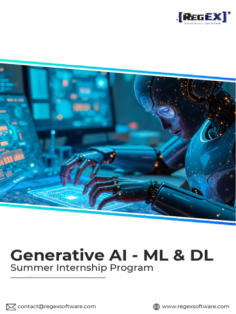 Generative AI - ML & DL Summer Internship Program | PDF | Machine Learning | Python (Programming ...