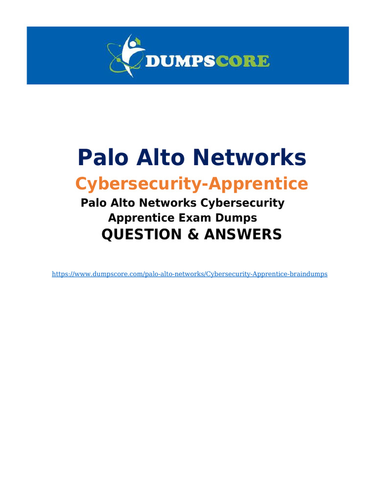 Exam Cybersecurity Apprentice - Palo Alto Networks (Verify Dumps) | PDF | Computer Network ...