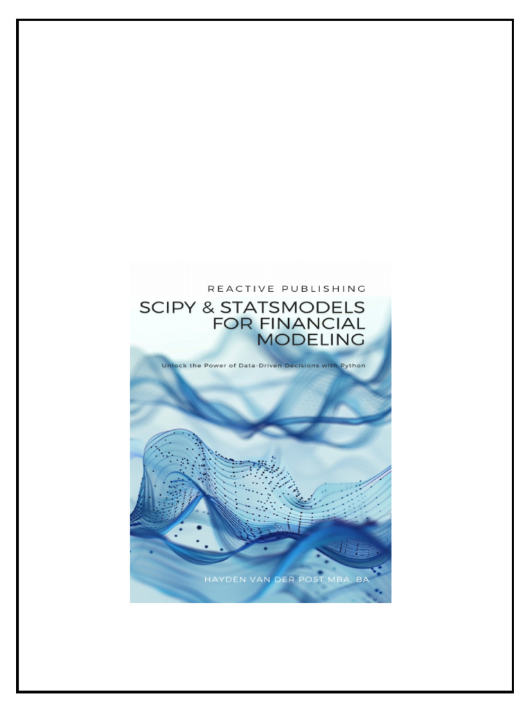Scipy and Statsmodels For Financial Modeling Unlock The Power of ...