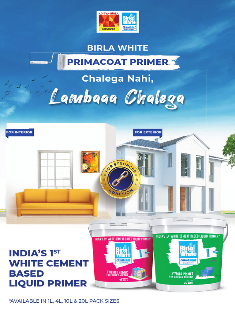 Primacoat Primer e Leaflet | PDF | Paint | Plaster