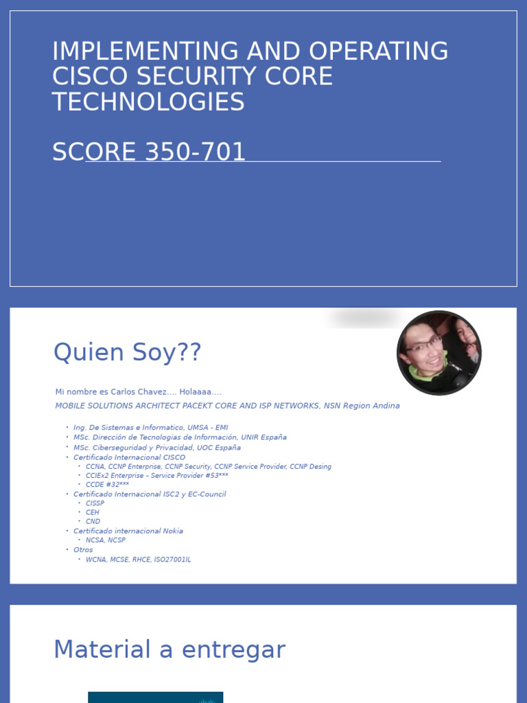 Implementing and Operating Cisco Security Core Technologies | PDF