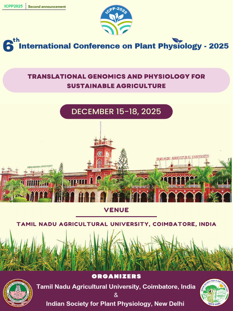 ICPP-2025 Very Information Reach and Knowledge | PDF | Agriculture | Plant Breeding