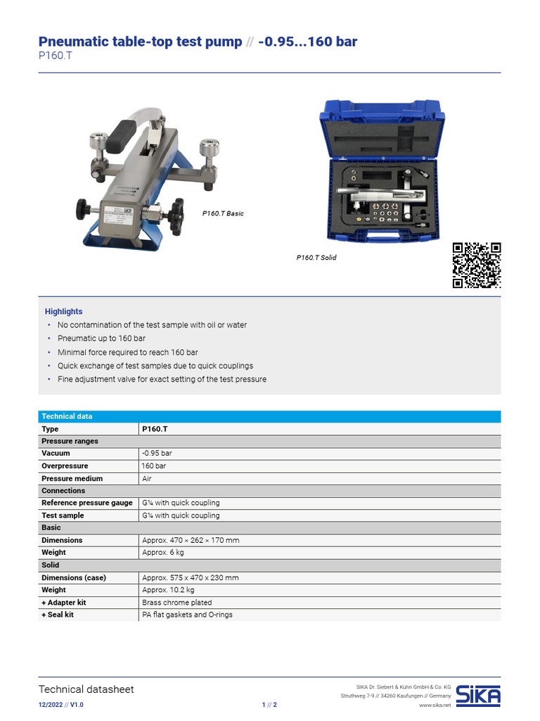 Hoja Tecnica Banco de Calibracion 1 | PDF
