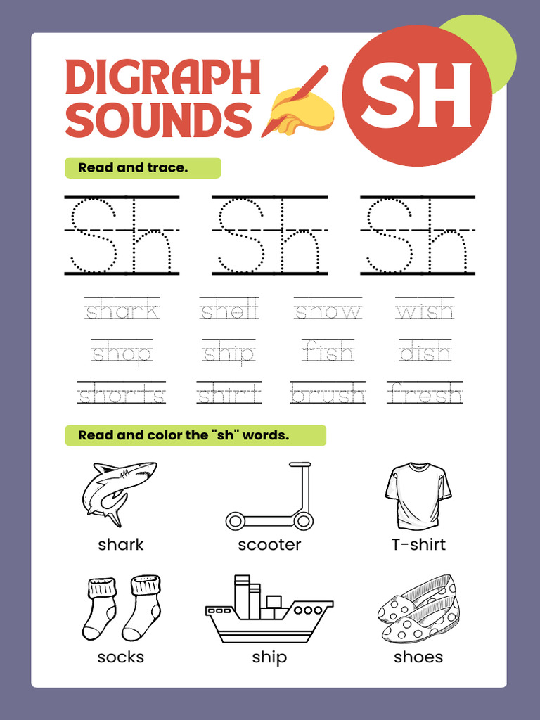 Sound English Worksheet in Handwriting Style | PDF