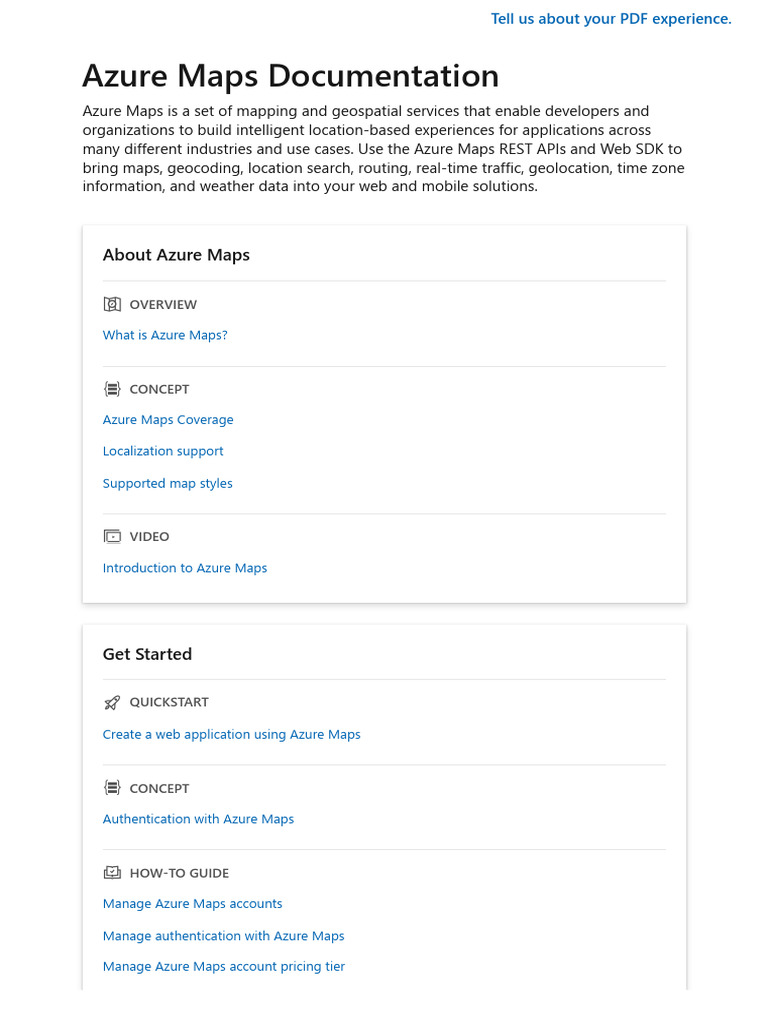 2.azure Azure Maps | PDF | Microsoft Azure | Java Script