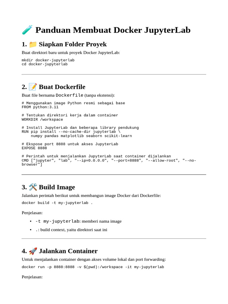 Docker Jupyterlab | PDF