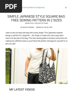 Birkin Bag Sewing Pattern Guide | PDF