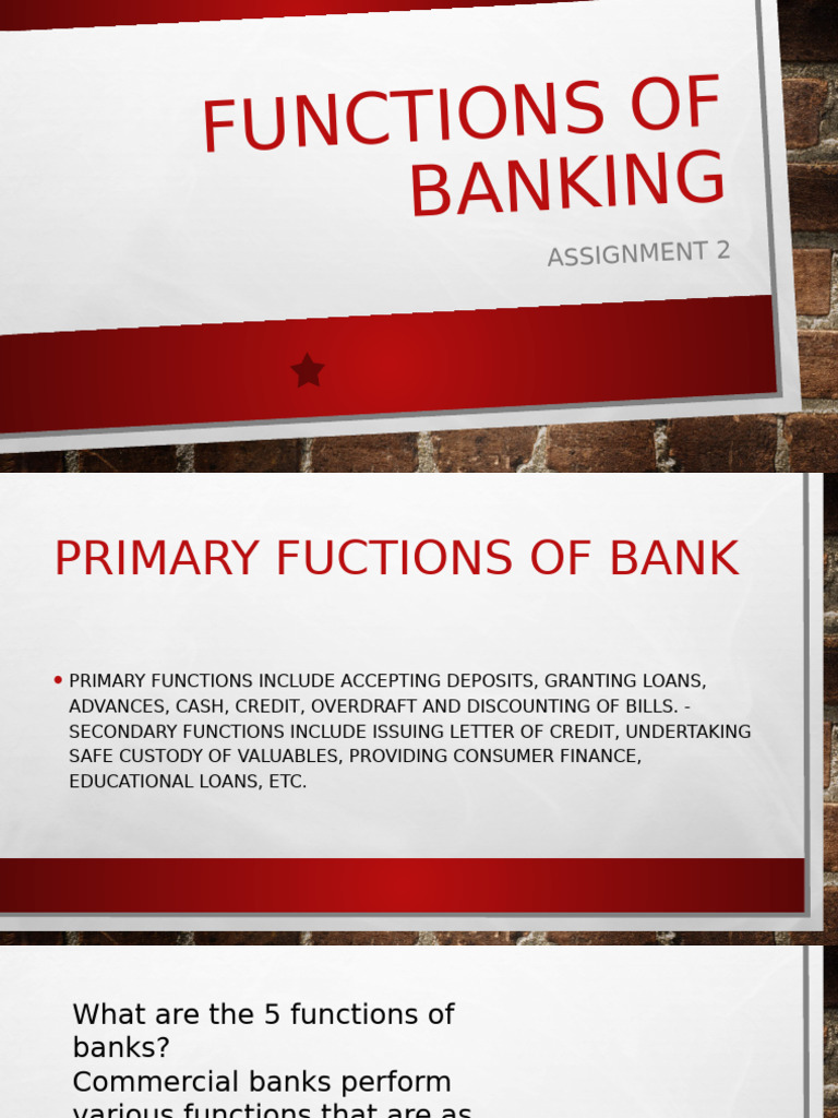 Functions of Commercial Banks Explained | PDF | Banks | Credit