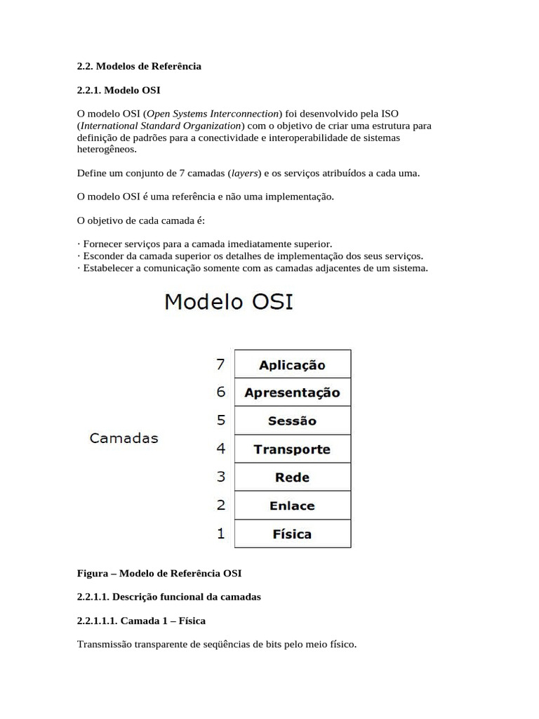 3 Modelos de Referência | PDF | Modelo OSI | Rede de computadores