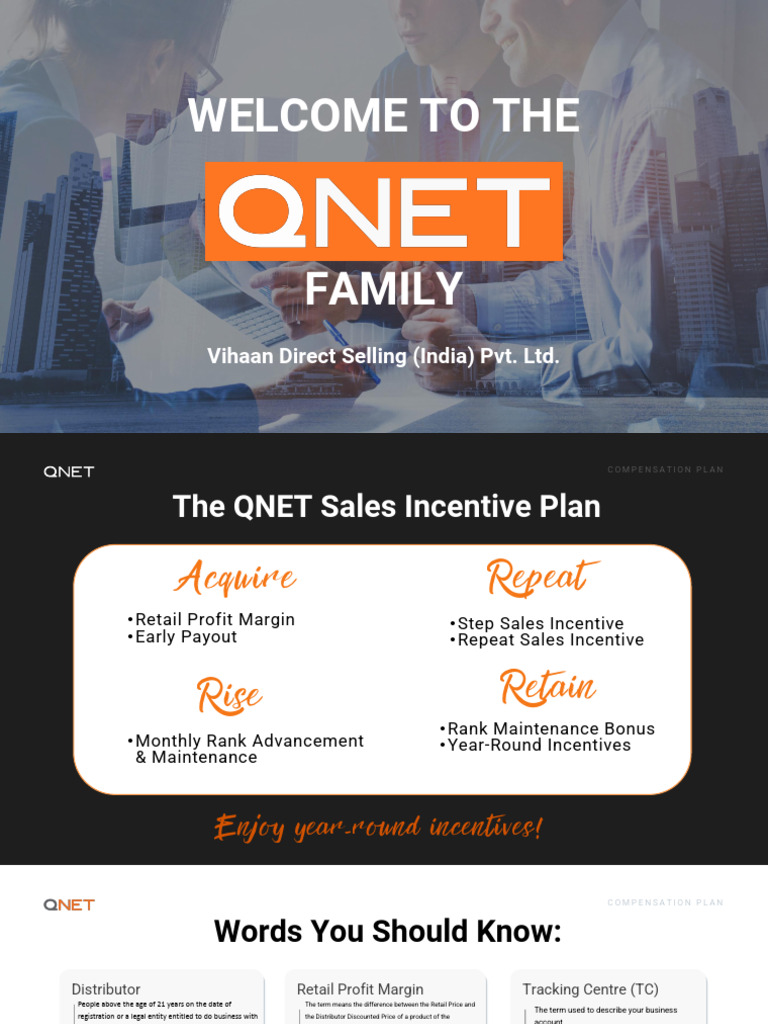 En - QNET Compensation Plan Training Vihaan 2 July 2023 | PDF | Multi ...