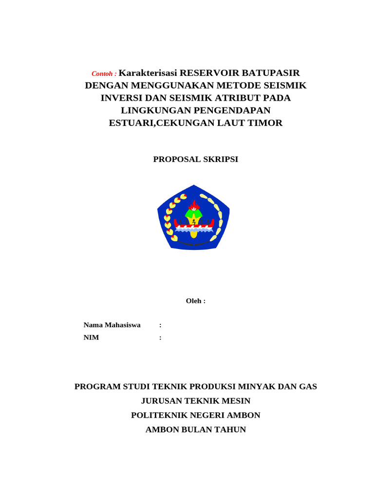 Format Proposal Skripsi TPM 2024 | PDF