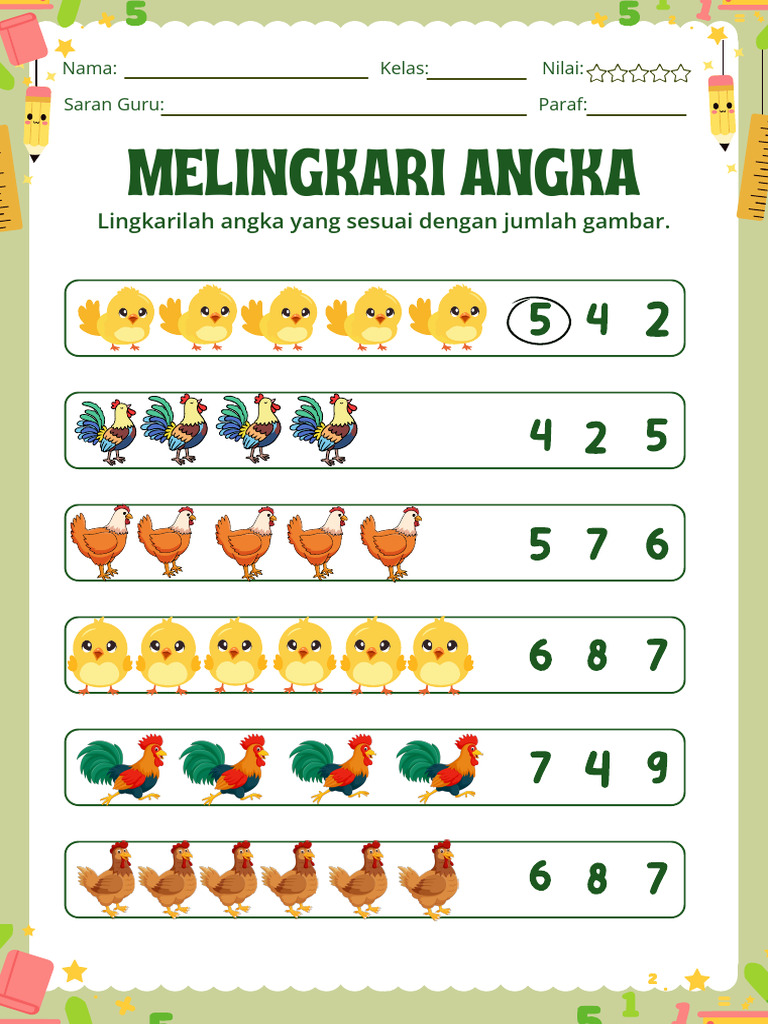 Menghitung Anak Ayam | PDF