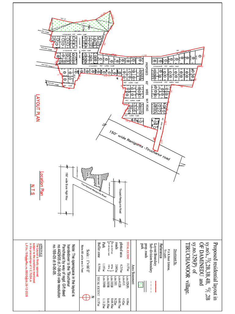 Rajarathna Lay Out Plan | PDF