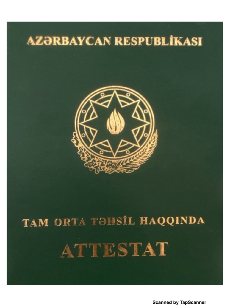 Attestat Azerb. | PDF