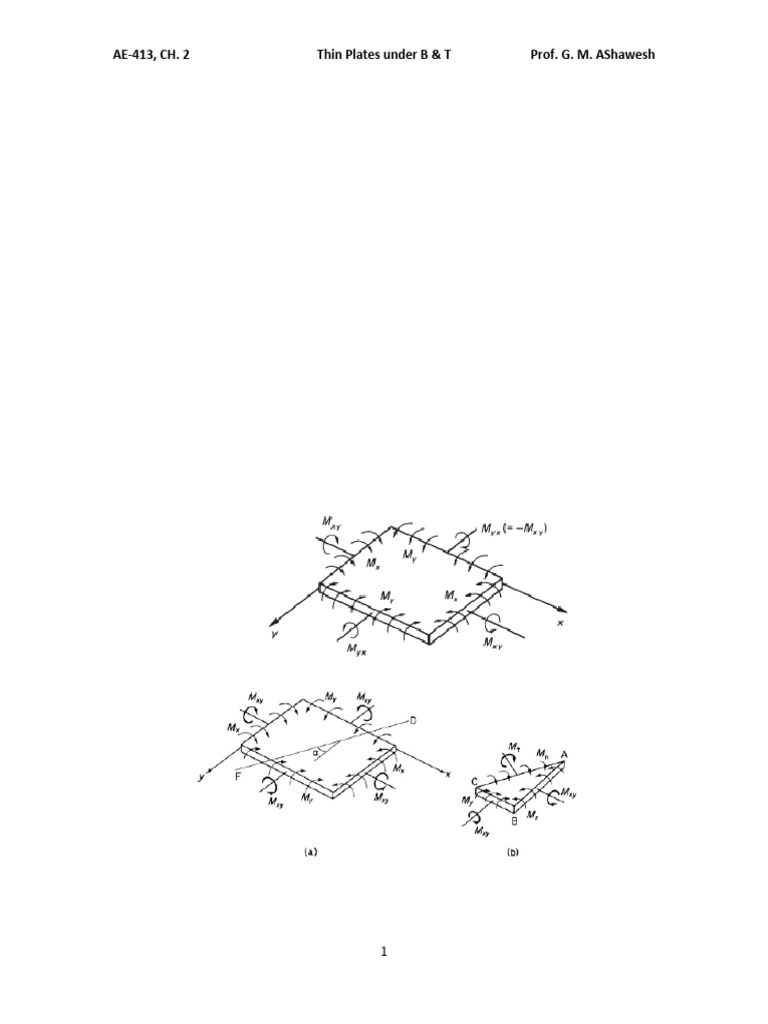 Bending and Twisting of Thin Plates | PDF | Bending | Stress (Mechanics)