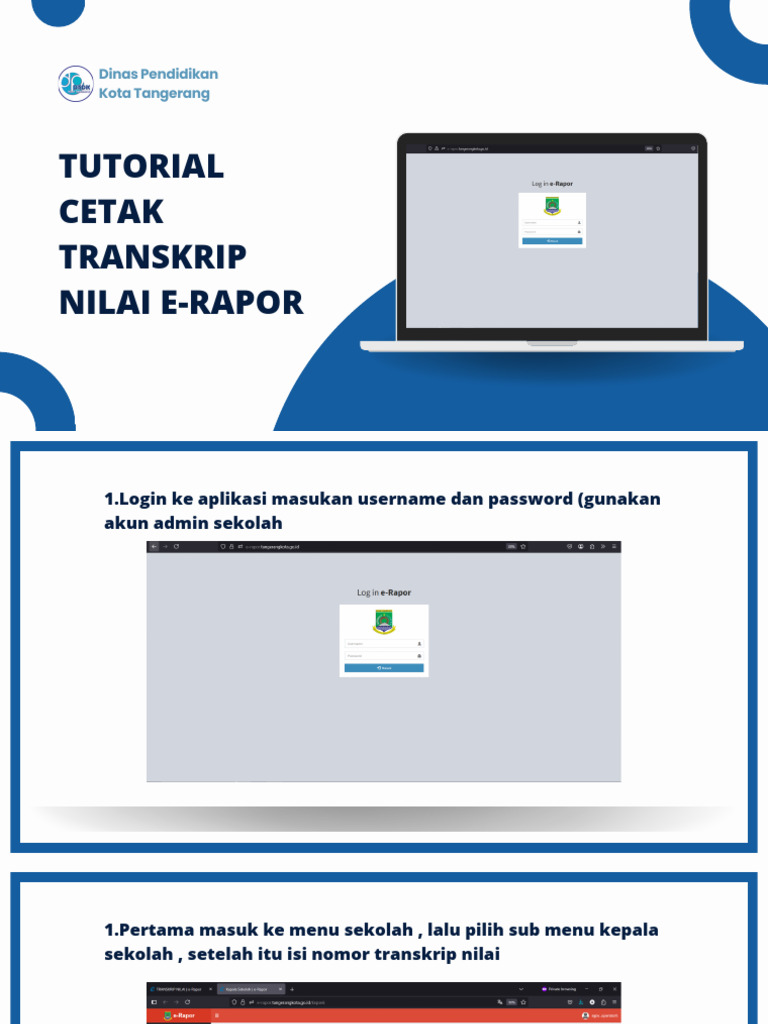 Tutorial Cetak Transkrip Nilai | PDF