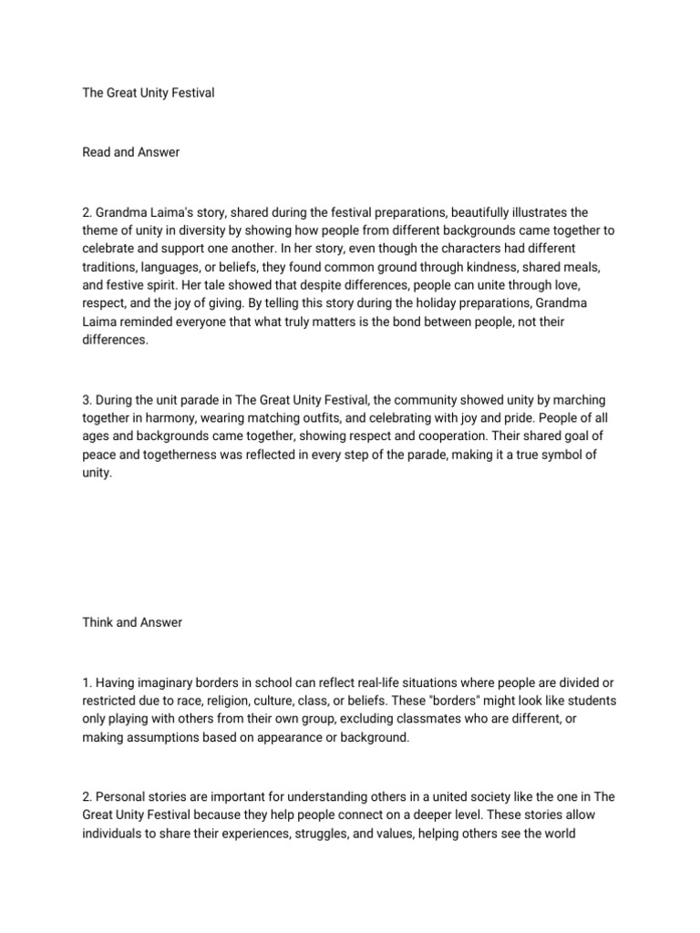 The Great Unity Festival | PDF | Social Psychology