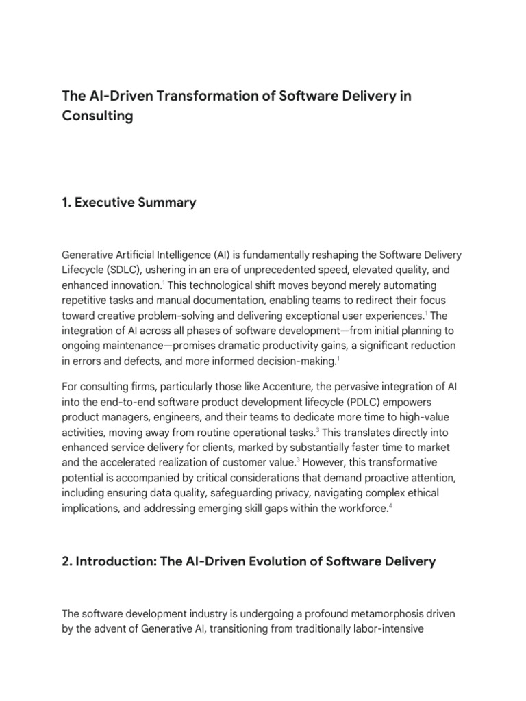 AI-Driven Software Delivery Transformation | PDF | Artificial ...