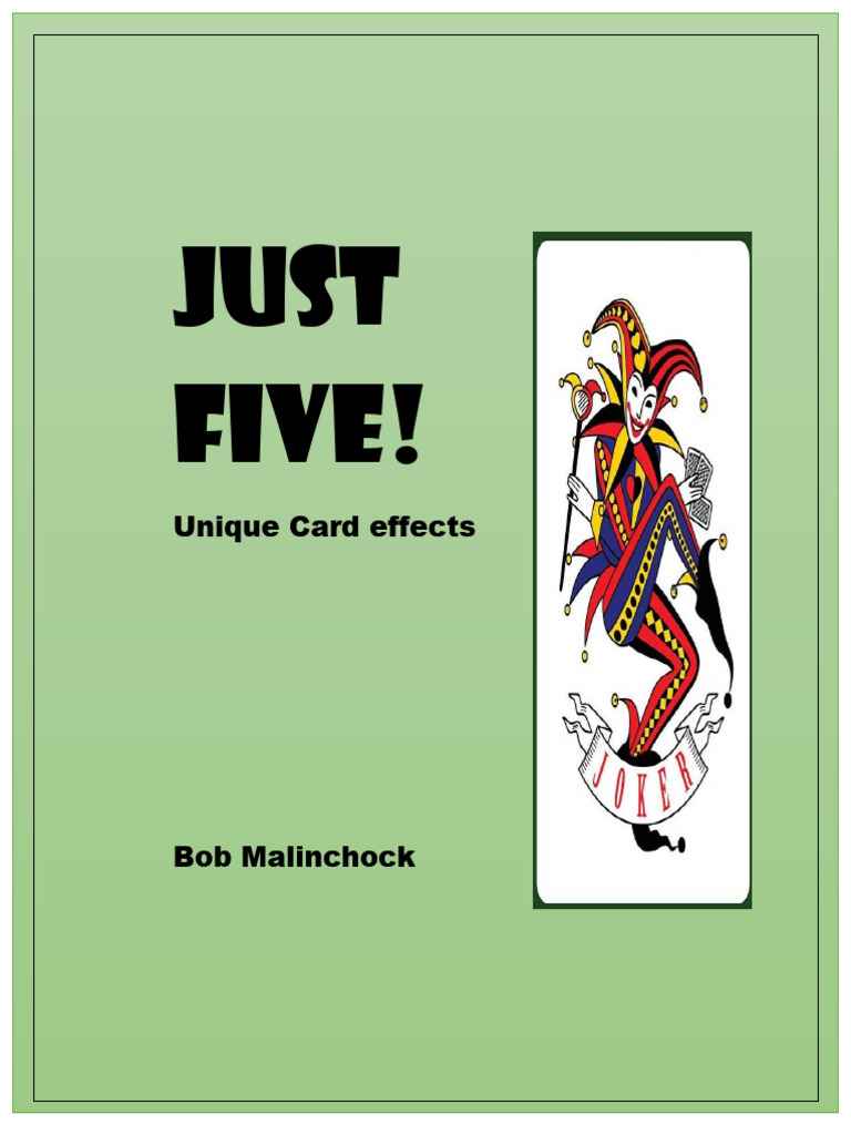 Five Unique Card Effects | PDF | Mentalism | Playing Cards