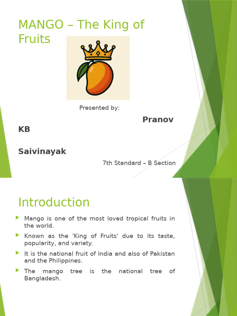 Rich Mango Presentation | PDF | Mango | Vegan Cuisine