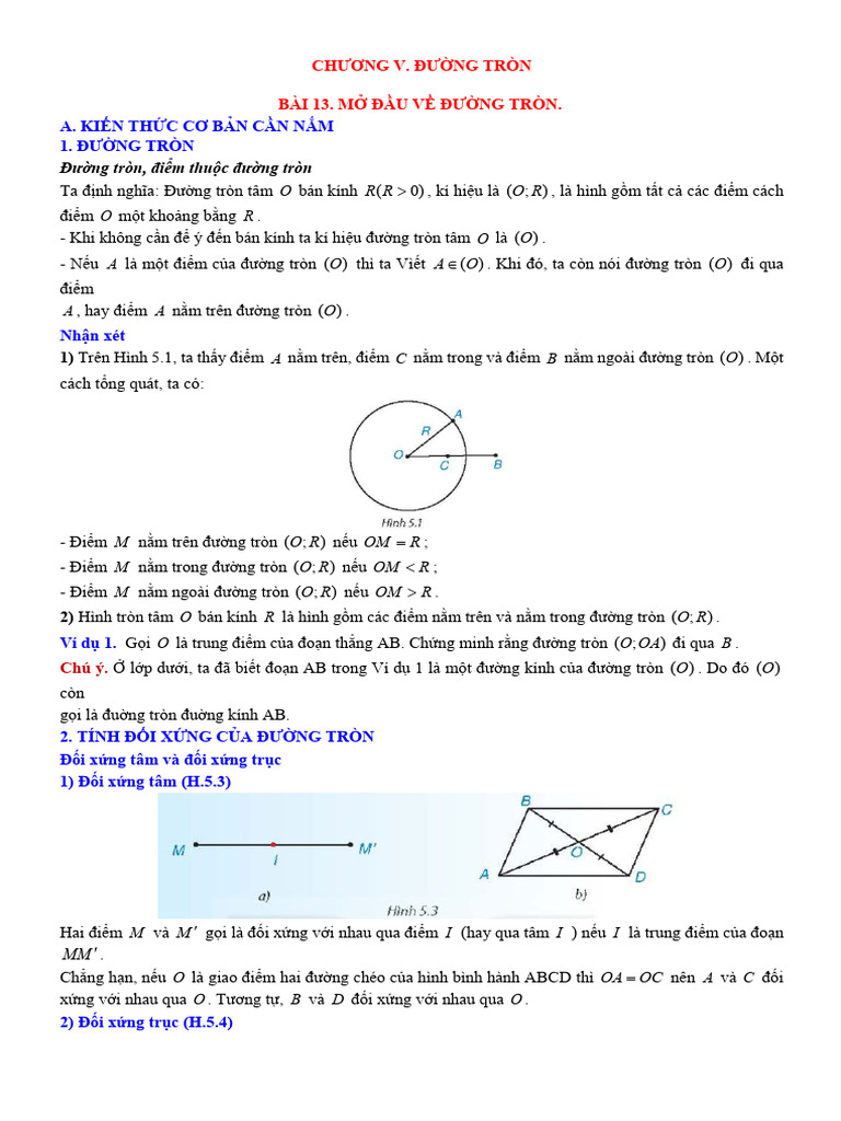 Chuyen de Duong Tron Toan 9 Knttvcs | PDF