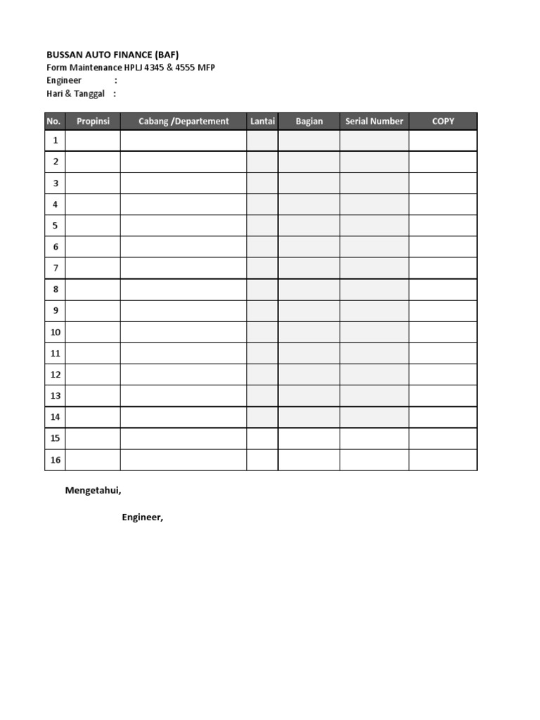 BAF Form Maintenance Guide | PDF | Computers