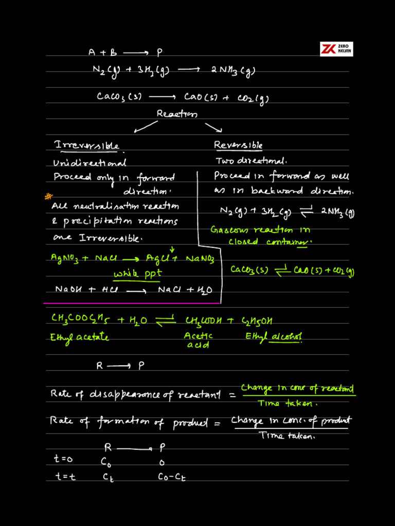 Reaction Rate and Equilibrium | PDF | Chemical Reactions | Reaction Rate