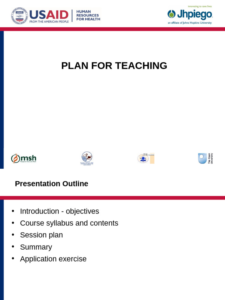 Module 3& 4 Plan 4 Teaching & Prepare The Teaching Env't | PDF ...