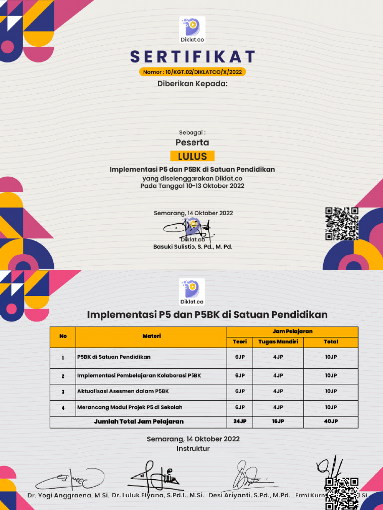 Yurike Nova Edlin - Diklat 40JP - Implementasi P5 Dan P5BK Di Satuan ...
