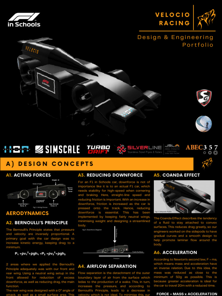 F1 in Schools - D&E Portfolio | PDF | Drag (Physics) | Force